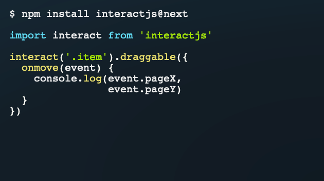 Interactjs.io - JavaScript drag and drop, resizing, and multi-touch gestures | Steemhunt